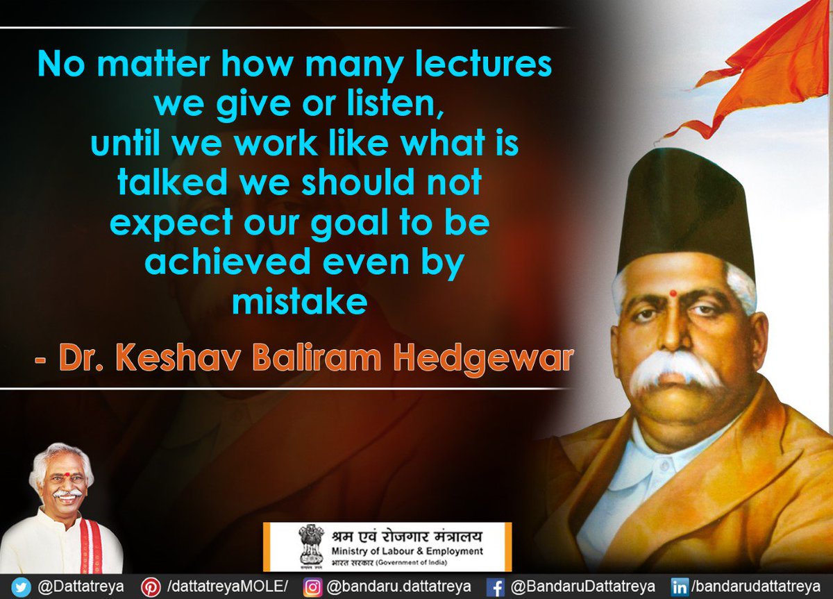 Dr Hedgewar Quotes "Gandhi Prioritised Immediate Moral Victories;