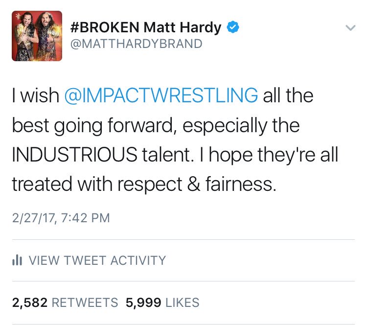 Matt Hardy Twitter