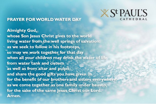 "living water from the well springs of salvation" - a prayer for ...