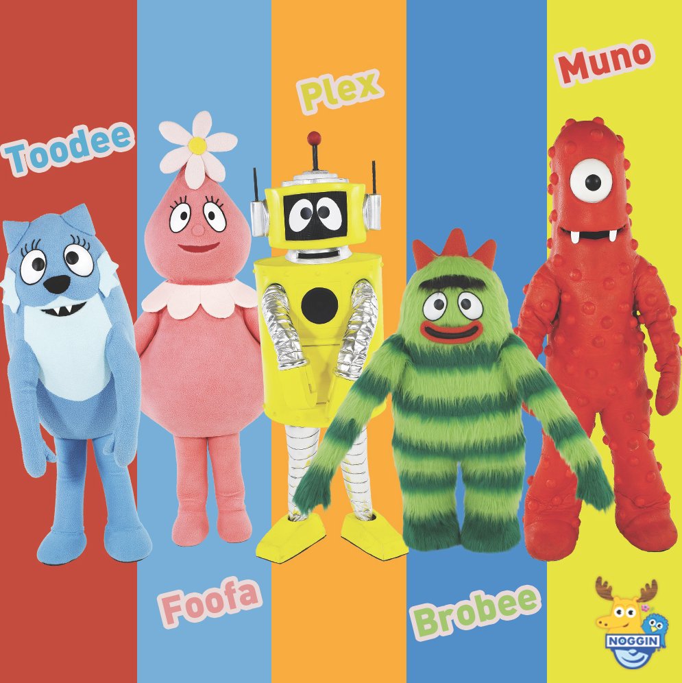 Yo Gabba Gabba Muno Foofa Brobee Toodee Plex