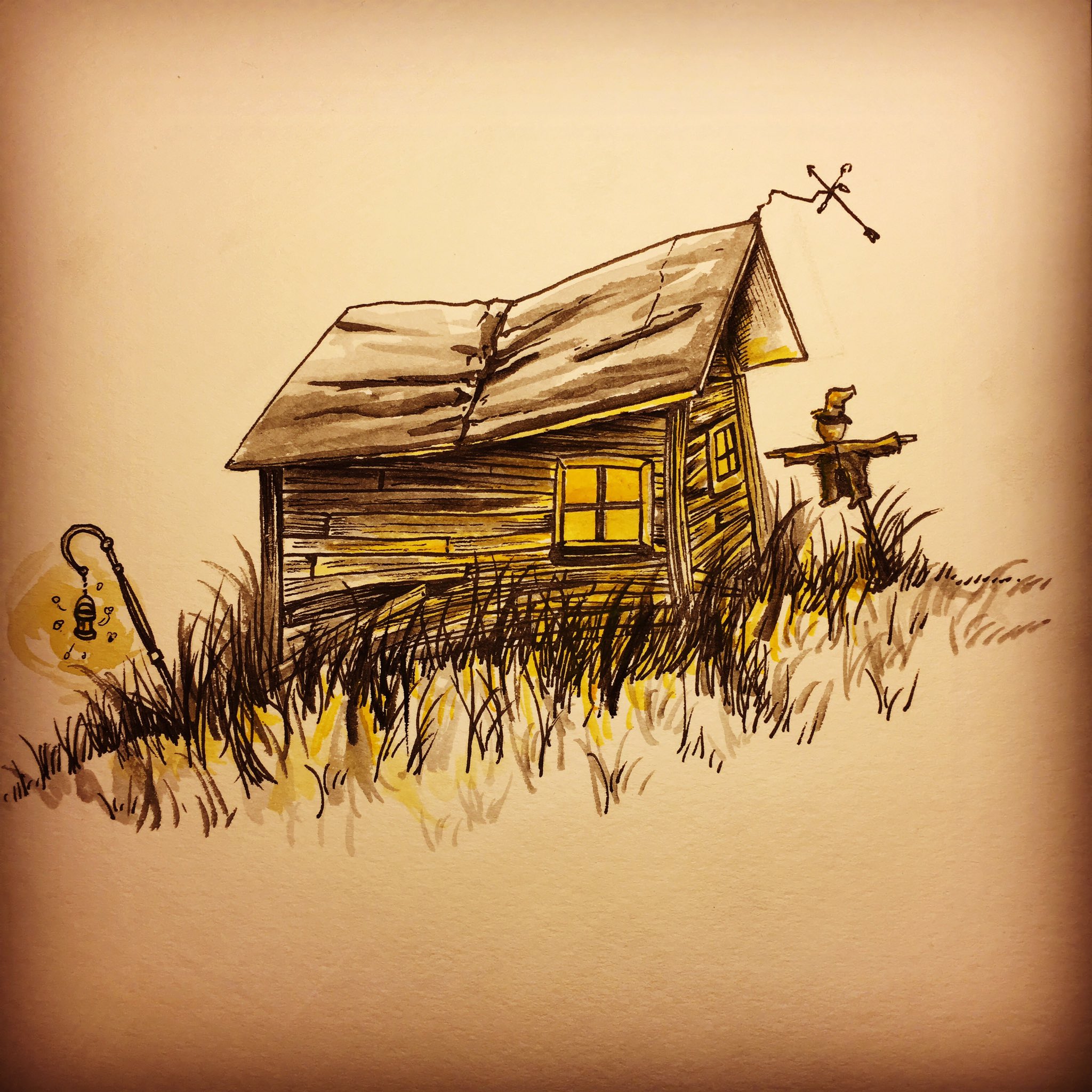 Hut Drawing