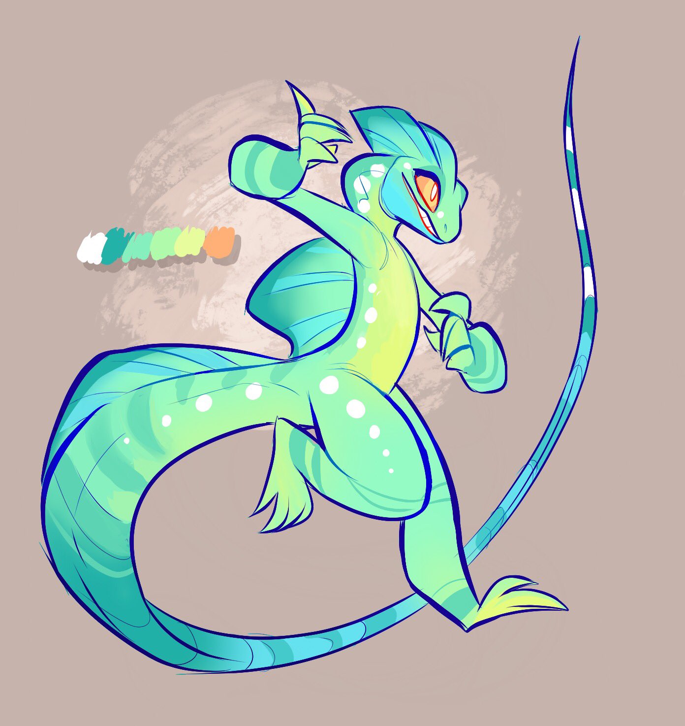 Blue Basilisk Lizard