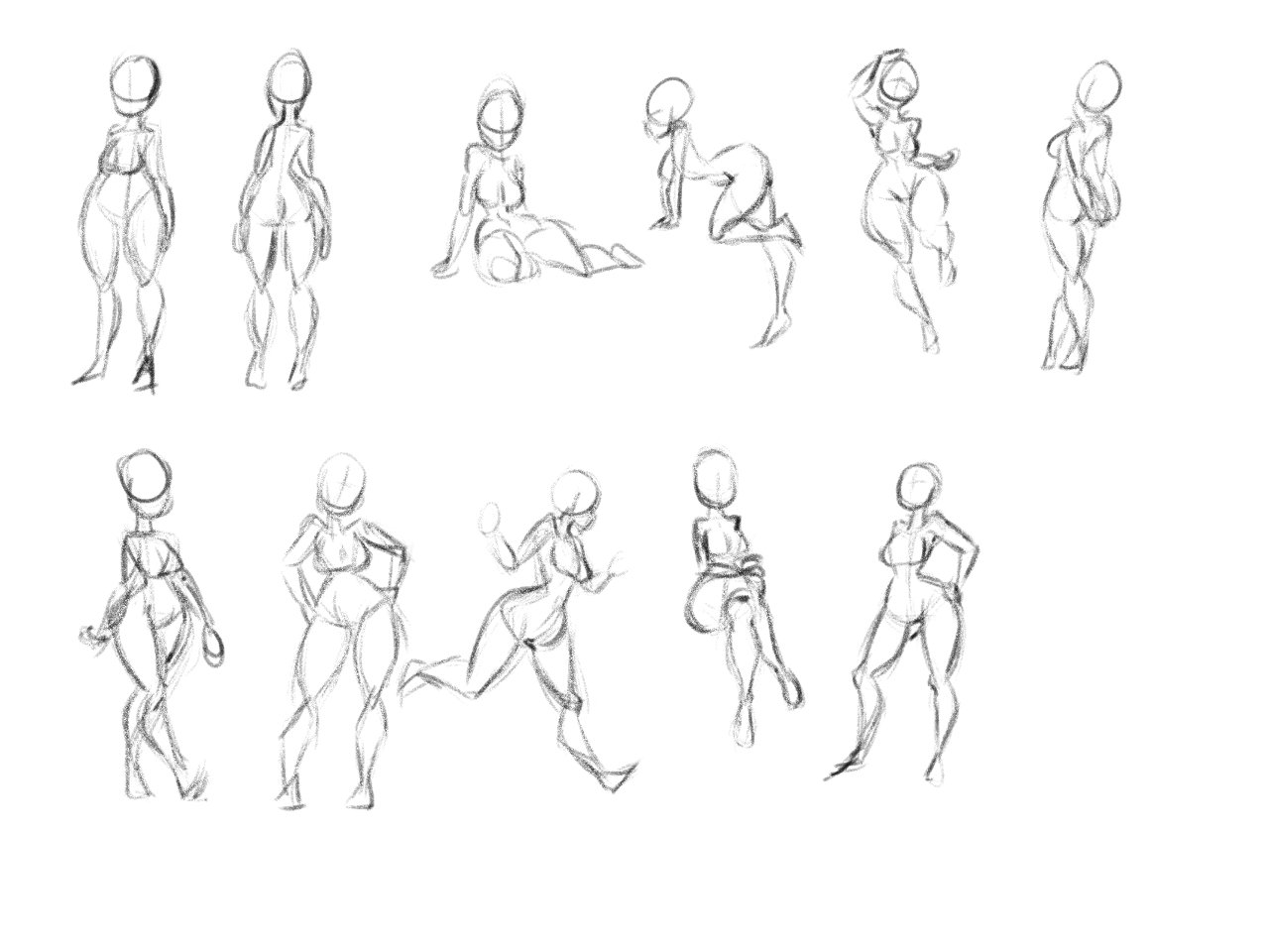Ecch' n' Skecch on Twitter: "Drew some poses in the morning. Get some practice going. https://t ...