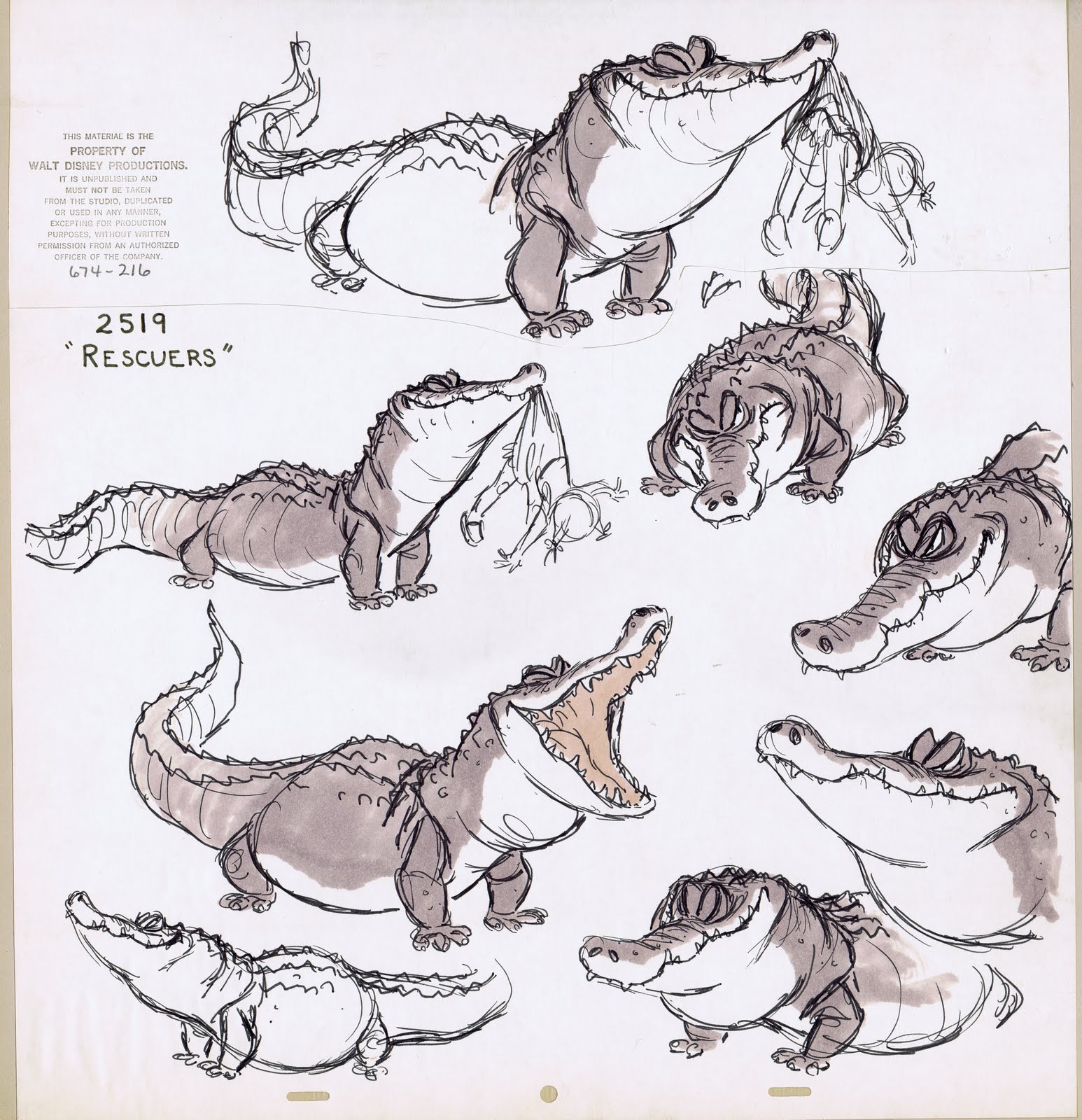 The Rescuers Medusa Alligators
