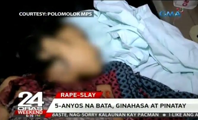 Kalunos-lunos ang sinapit ng batang limang taong gulang na ginahasa na ... Kalunos-lunos ang sinapit ng batang limang taong gulang na ginahasa na ...