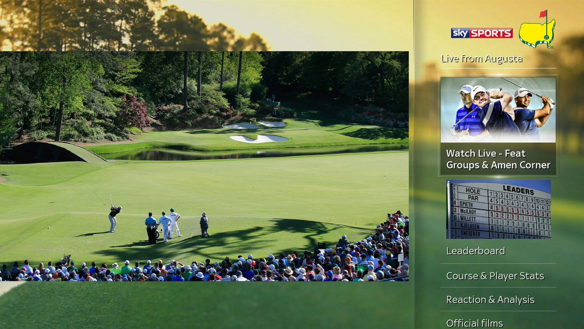 Sky Q customers, press RED to watch TheMasters your way with the Split ...
