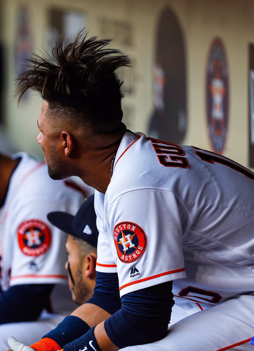 Don't judge...but, I'm a little obsessed by Yuli Gurriel's "Groot" hair ...
