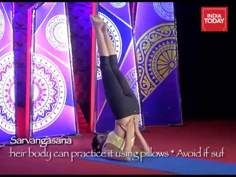 Practising Sarvangasana daily is a stress buster. Learn how to do it ...