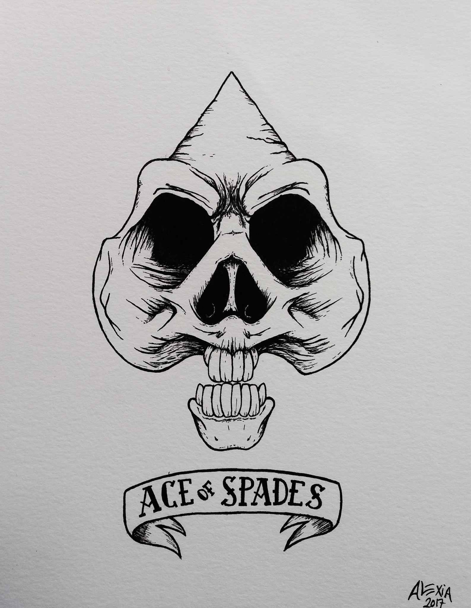 Ace Of Spades Drawing