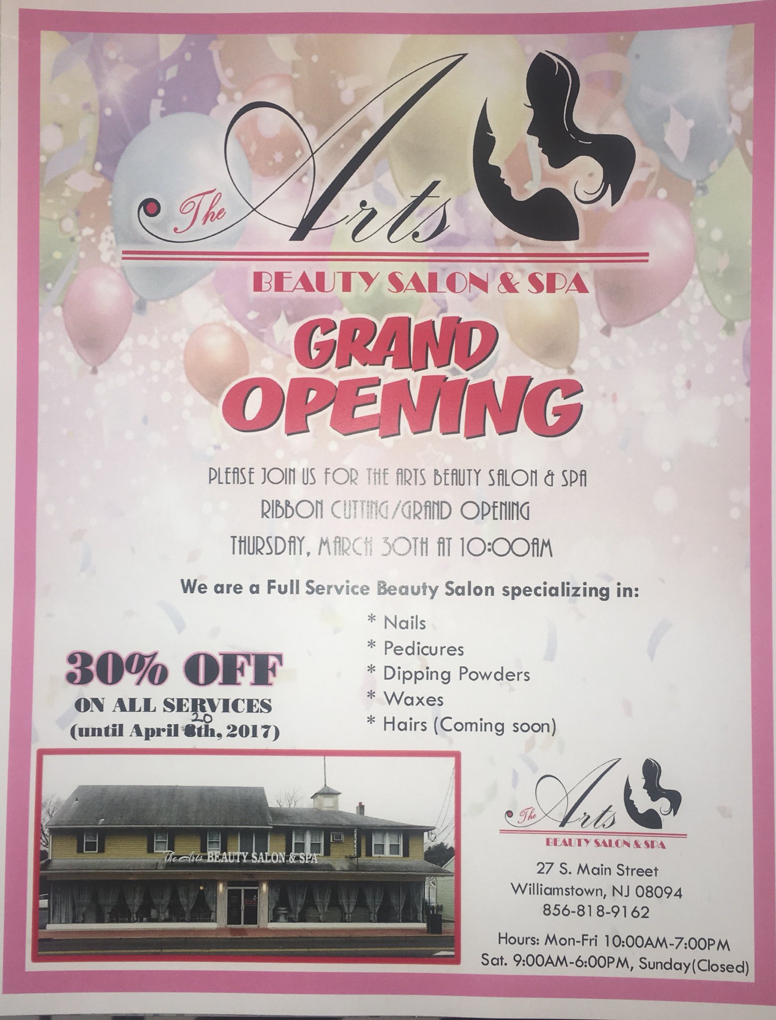 Beauty Salon Grand Opening Flyer