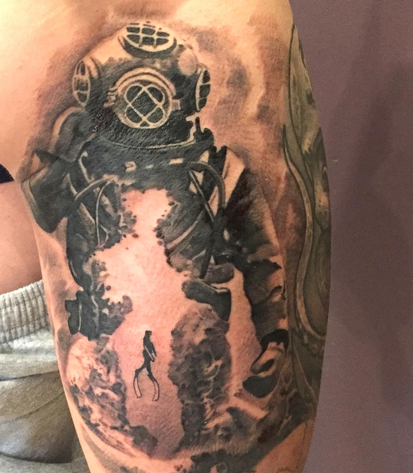 Scuba Diving Tattoos Diamondtip.tattoo