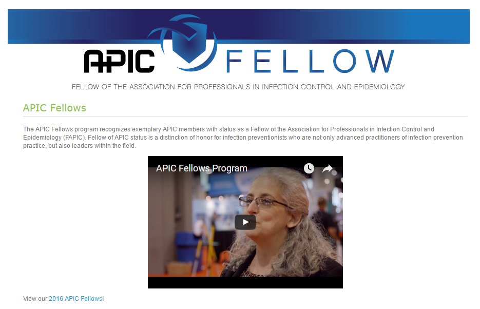 APIC on Twitter: "Have you submitted your application to be a Fellow of APIC? The deadline is ...
