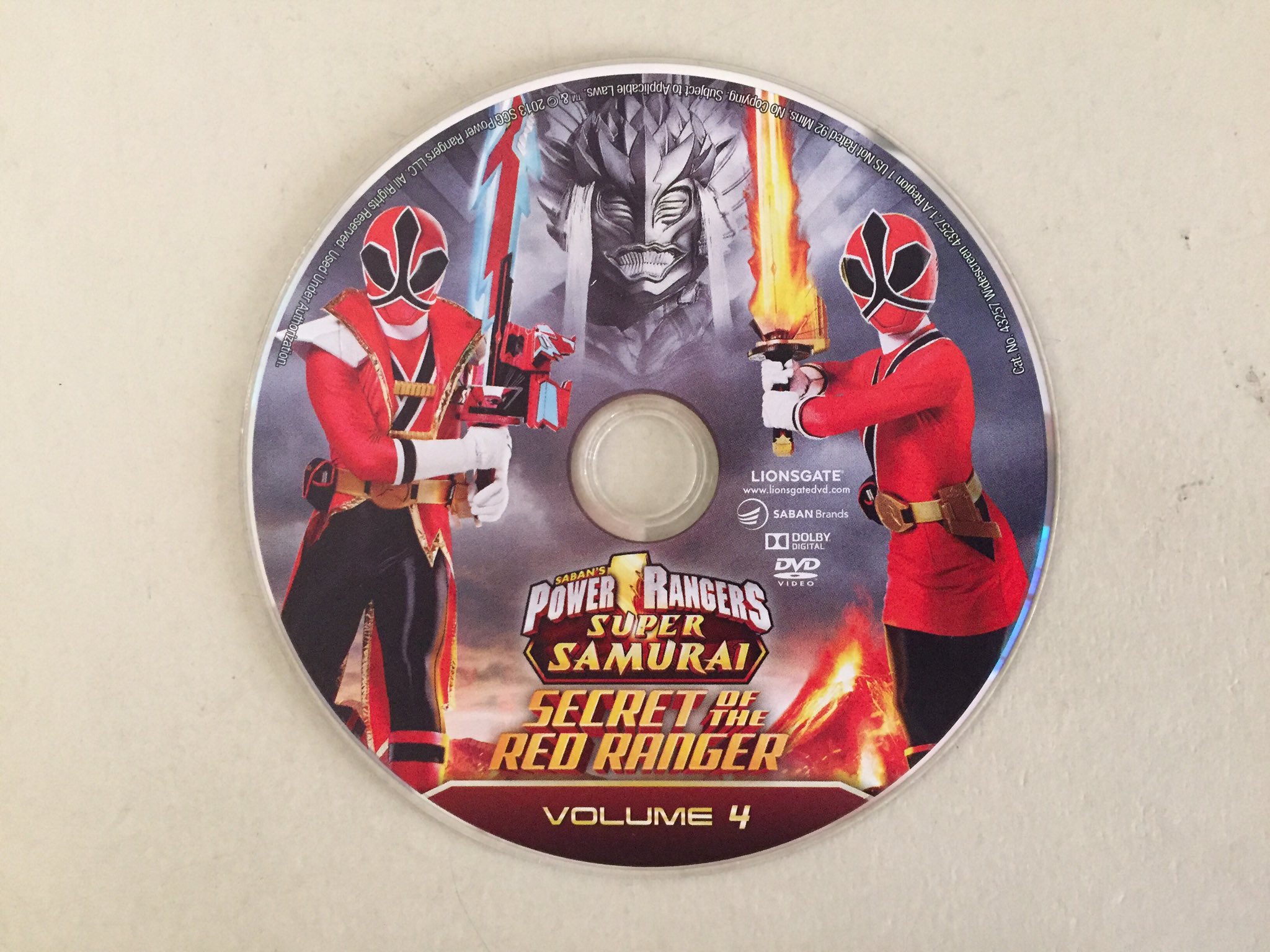 Power Rangers Super Samurai Red Ranger Secret