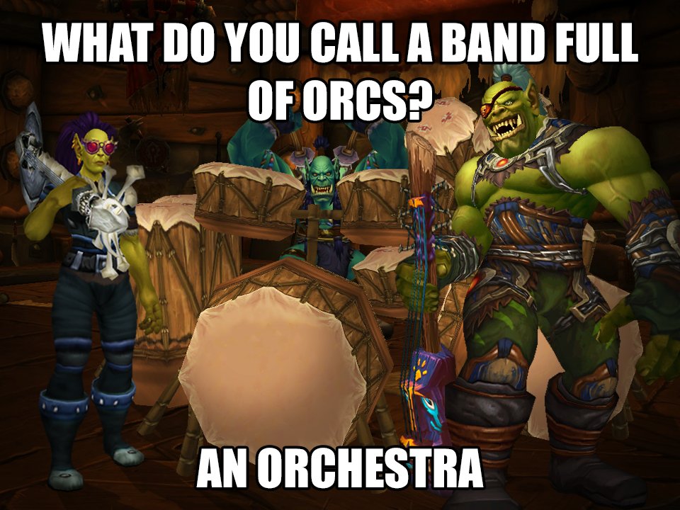 Official Warcraft account tweets orcward pun : r/gaming