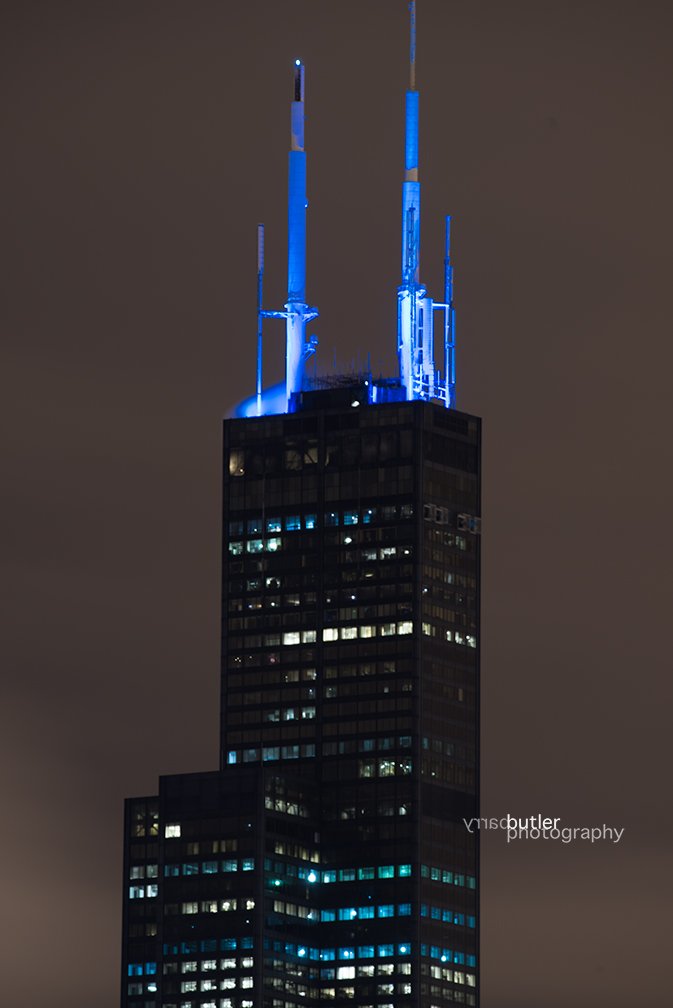 Sears Tower At Night
