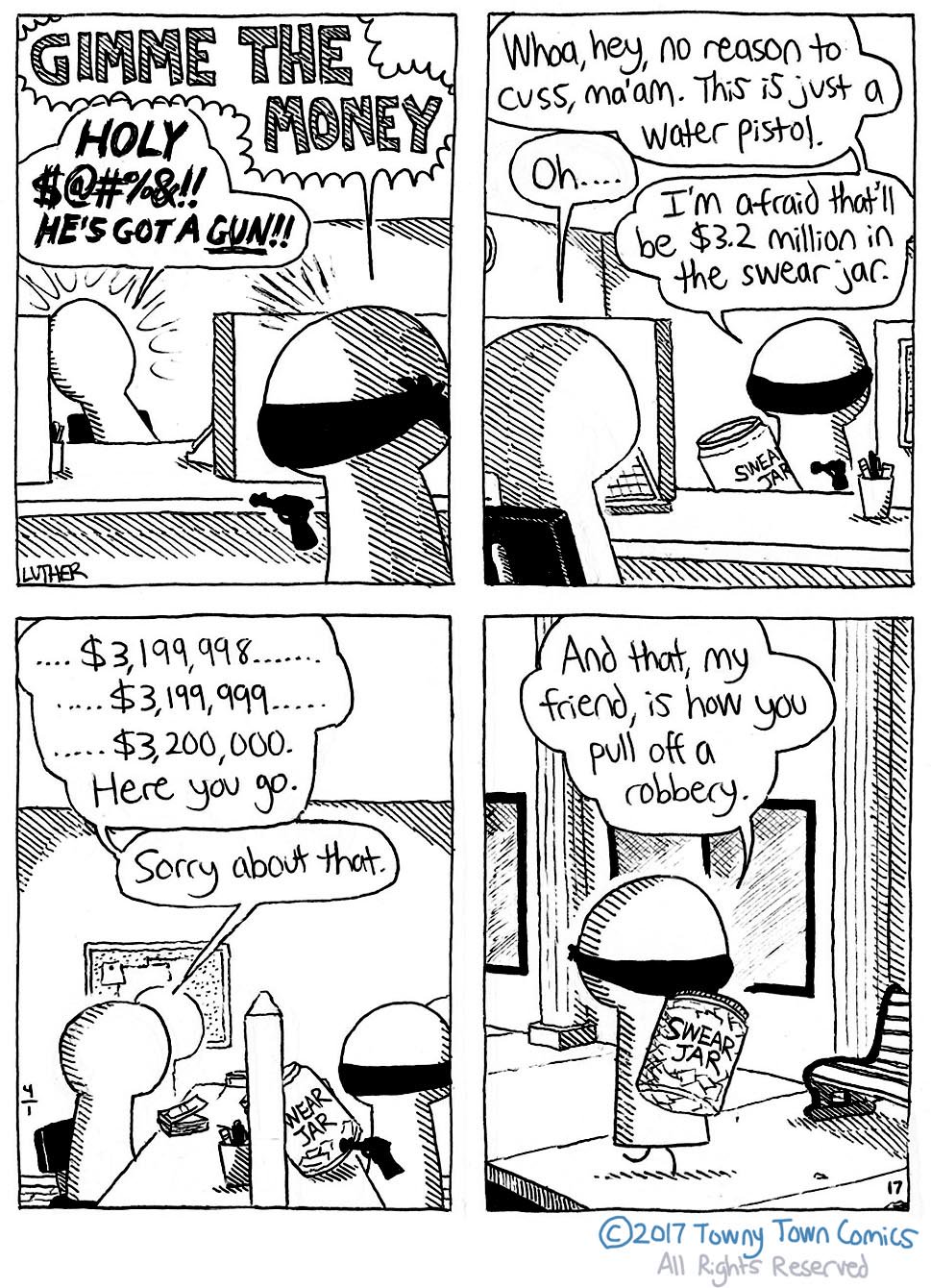 Bank Robbery Comic