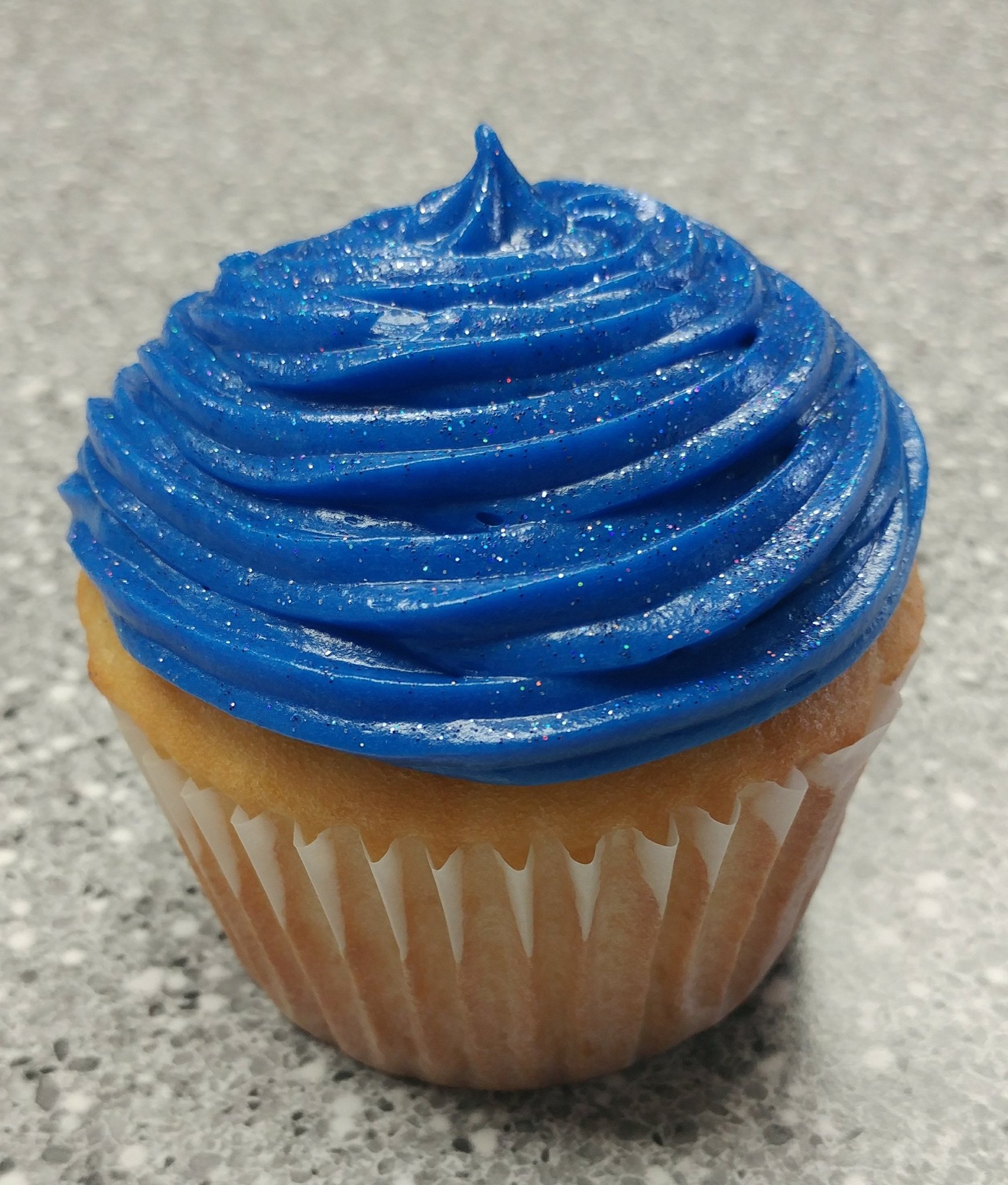 Blue Frosting Cupcake