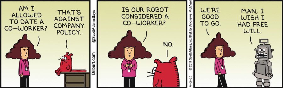 Hahaha.... Alice dates a robot — Dilbert today | Robert Went | Scoopnest
