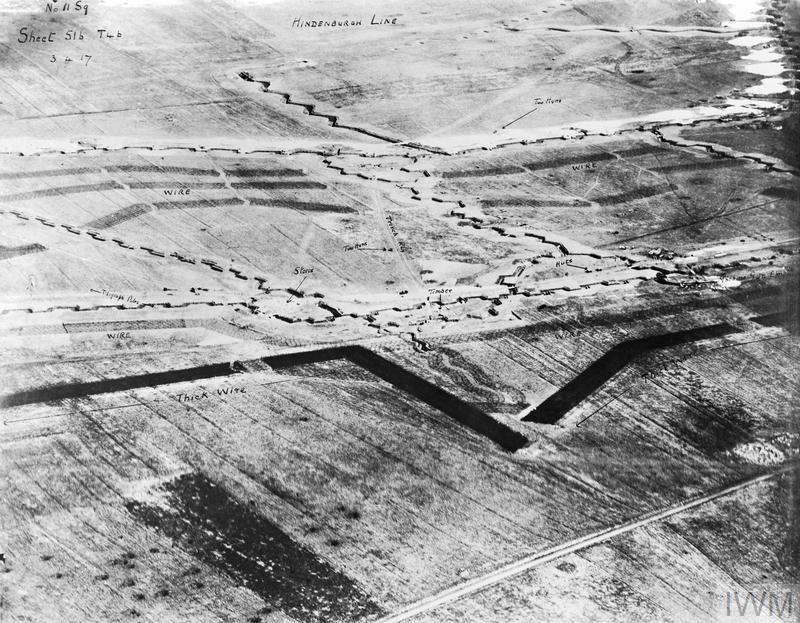 Apr 3, 1917 - british aerial reconnaissance photo of german army's ...