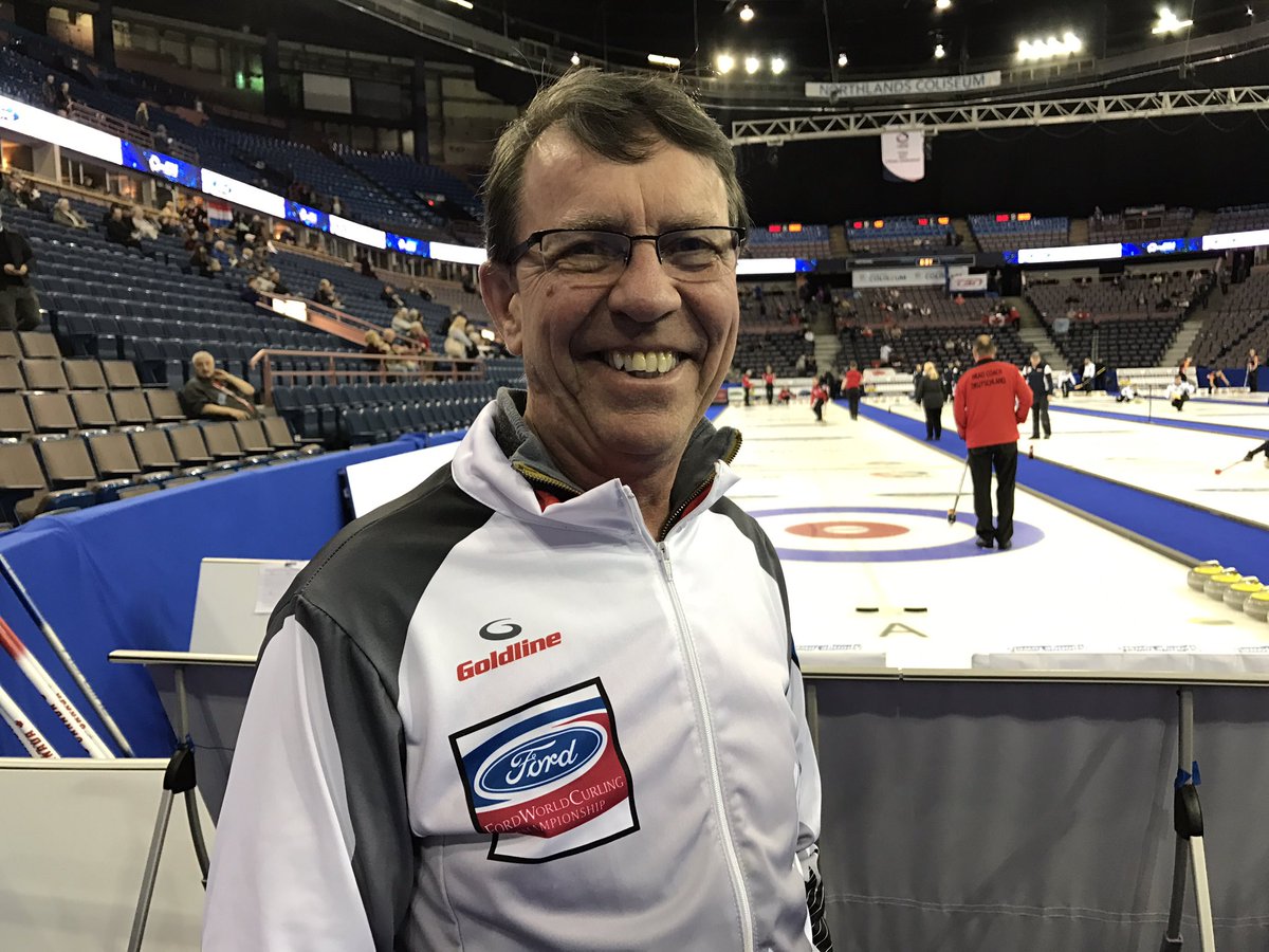 Curling lesson 101. this is rick lang. not brent laing. rick won 3 ...