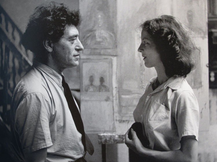 Alberto Giacometti and Annette Arm 1951 © Alexander Liberman twone ...
