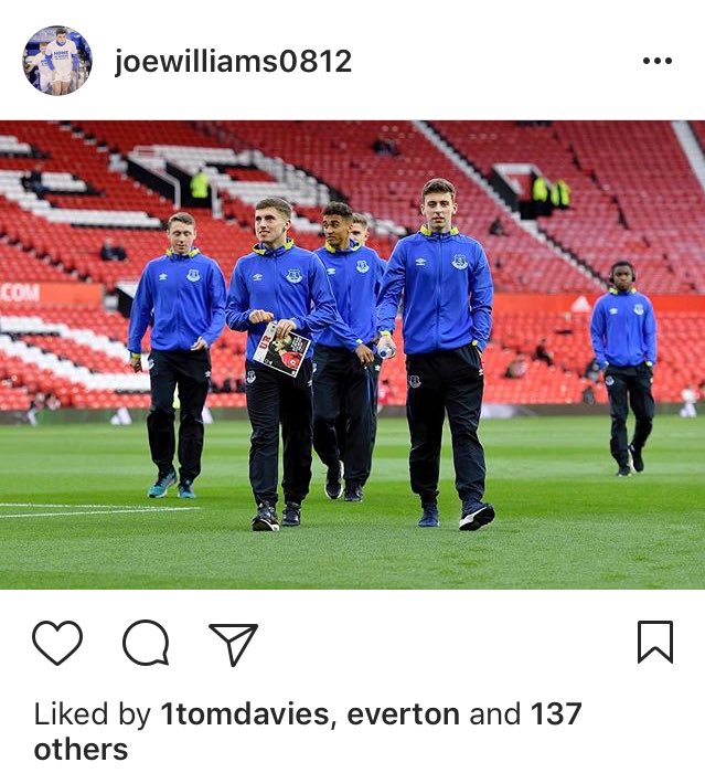 Everton Blue Army on Twitter: "Joe Williams on Instagram. https://t.co/11vgEATJoF" / Twitter