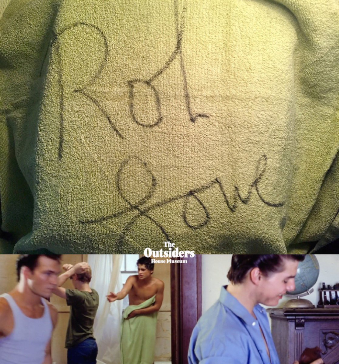 Rob Lowe Outsiders Towel