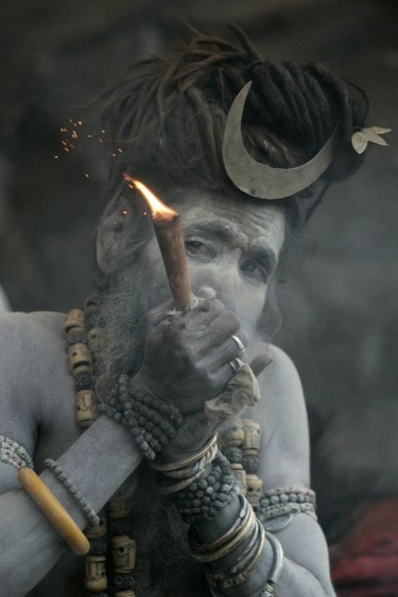 Lord Shiva Smoking Wallpaper