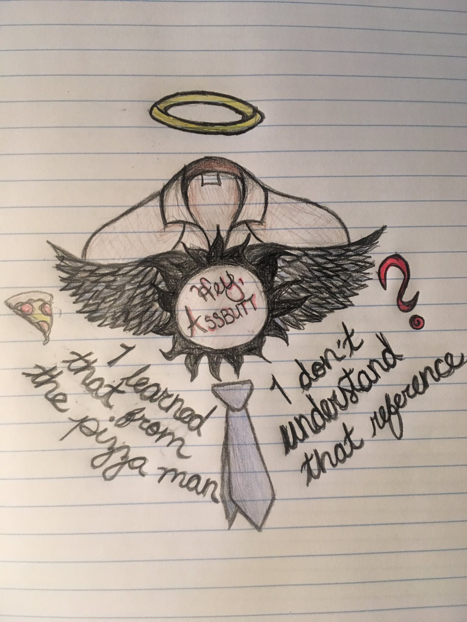 Castiel Wings Drawing