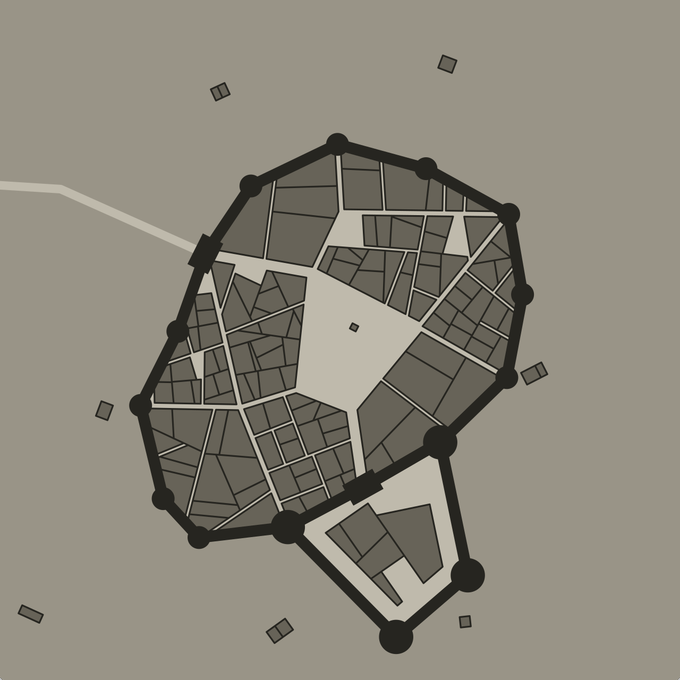 Карта procedurally generated training map