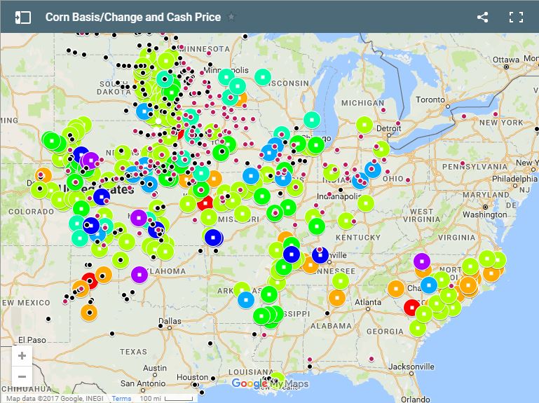 Corn Basis Map