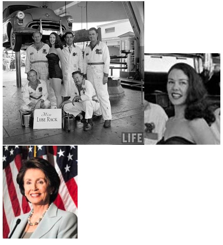 Nancy Pelosi Miss Lube Rack 1955 Daily Iowan (Iowa City, Iowa),