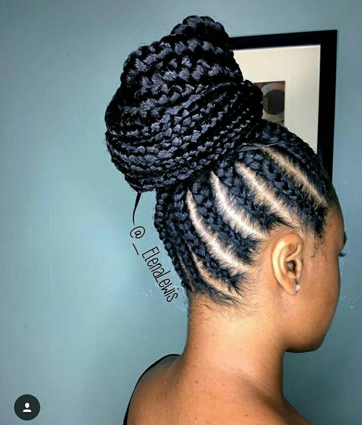 Cornrows In A Bun