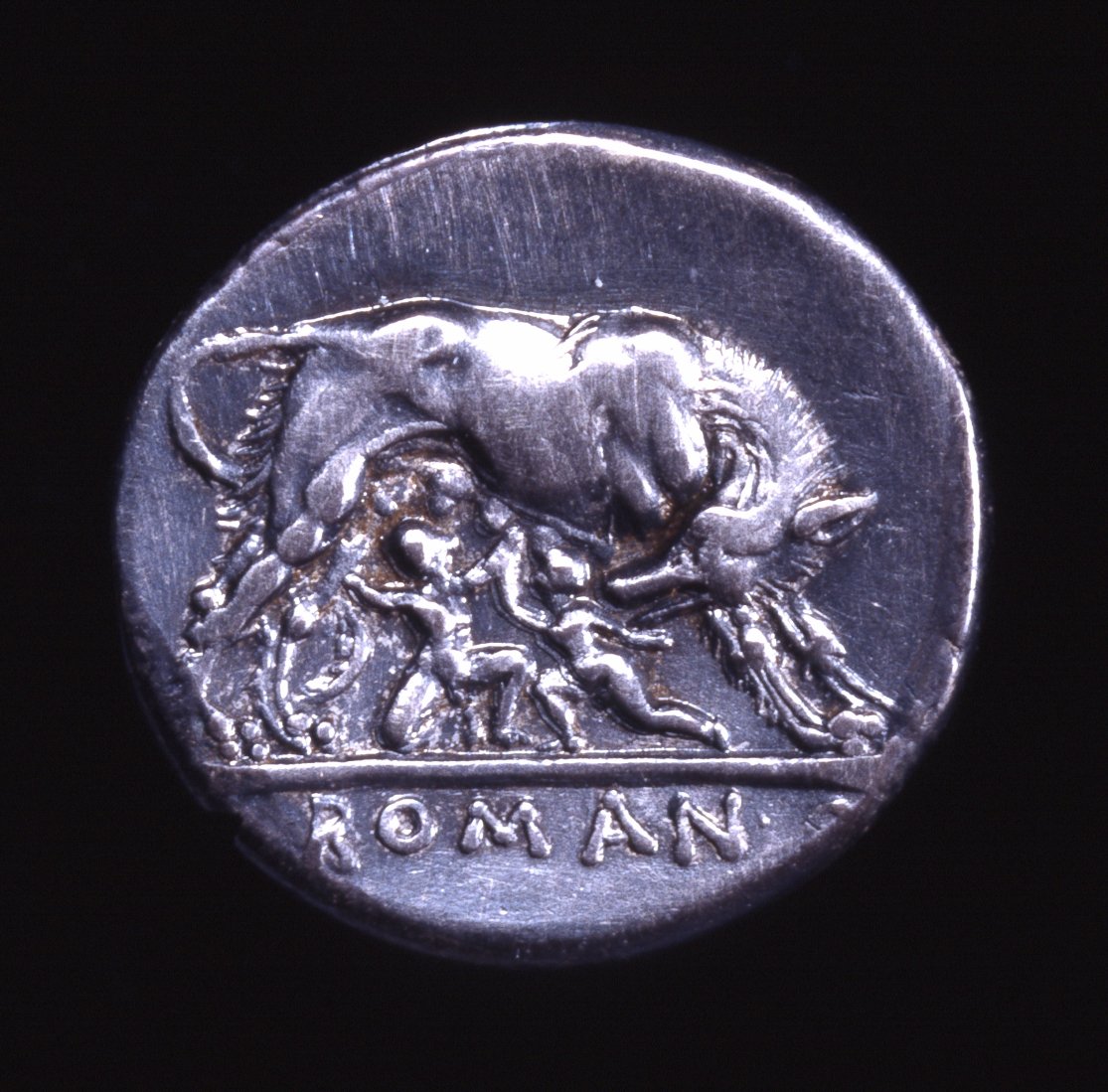 Legend has it that Romulus founded Rome onthisday in 753 BC. This coin ...