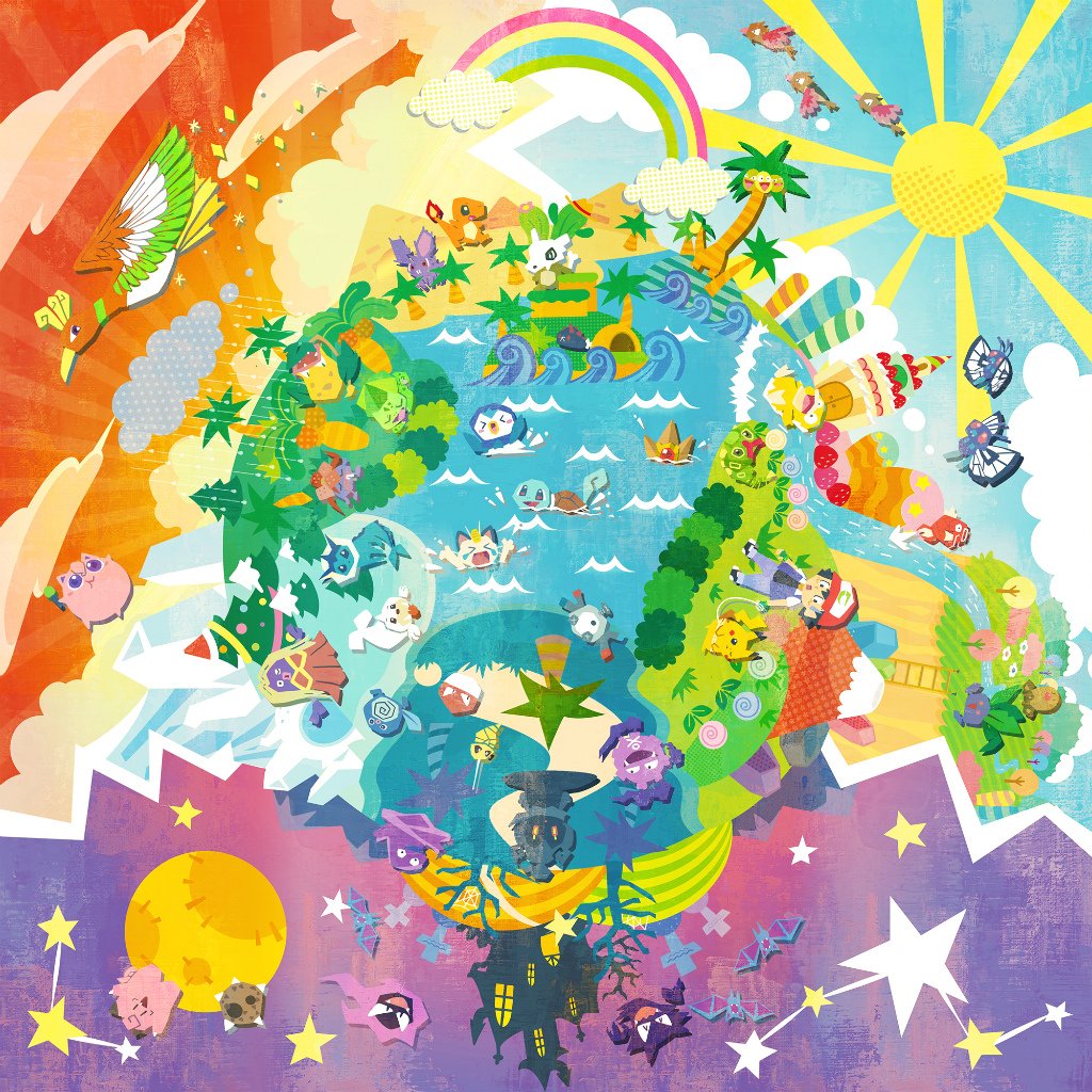 The Pokémon World. (Artist: Caterpillar) : r/Pokemonart