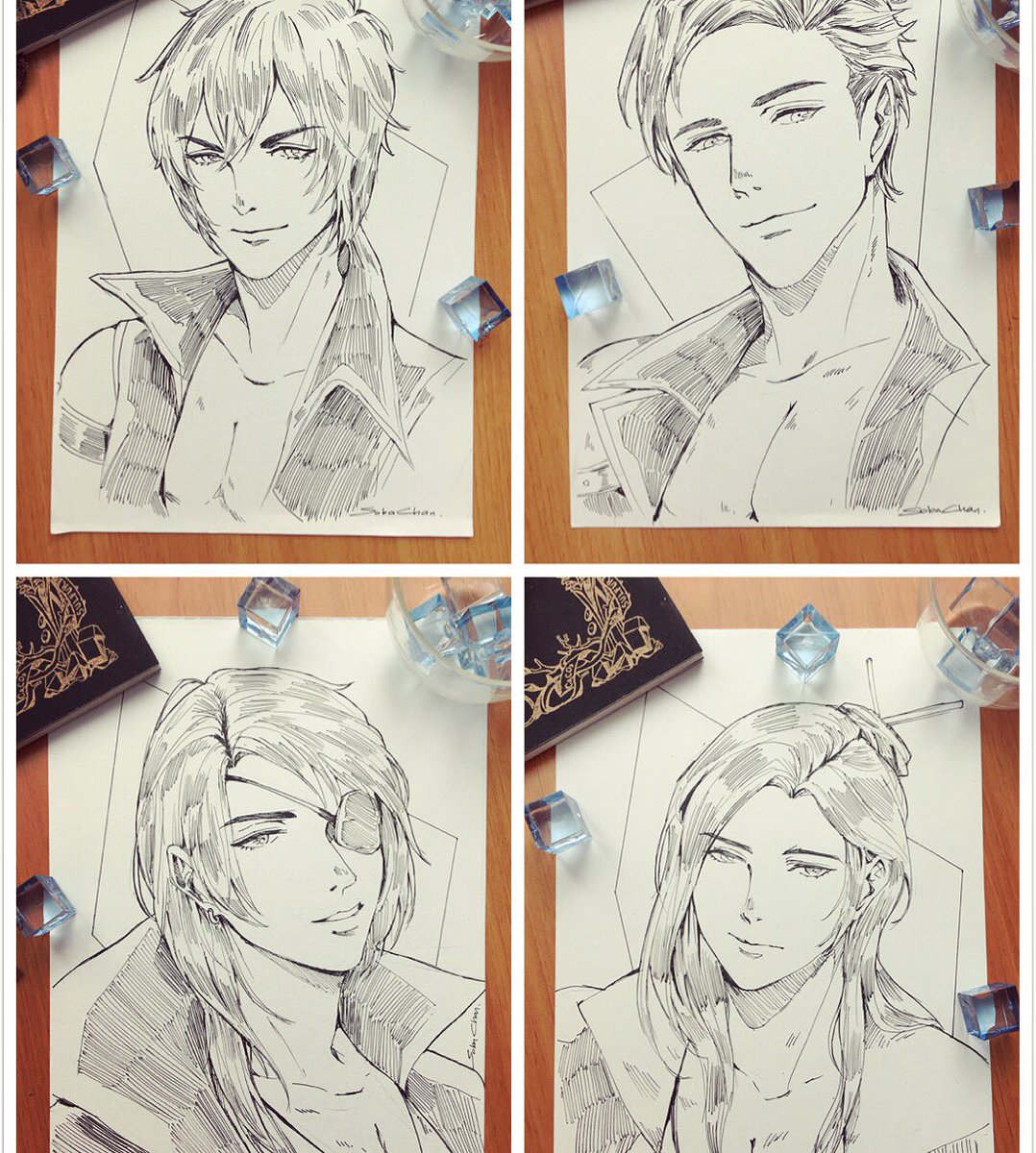 「Commissions for Rohan-Lockhart (@Deviantart) OCs. Inked co」Sobachan ...