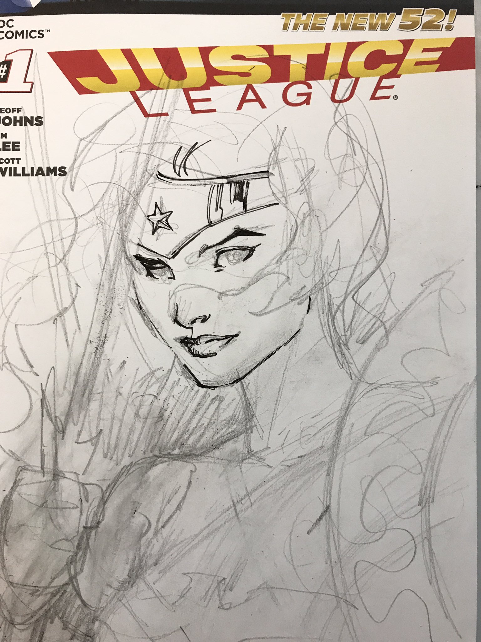 Wonder Woman Sketch Jim Lee