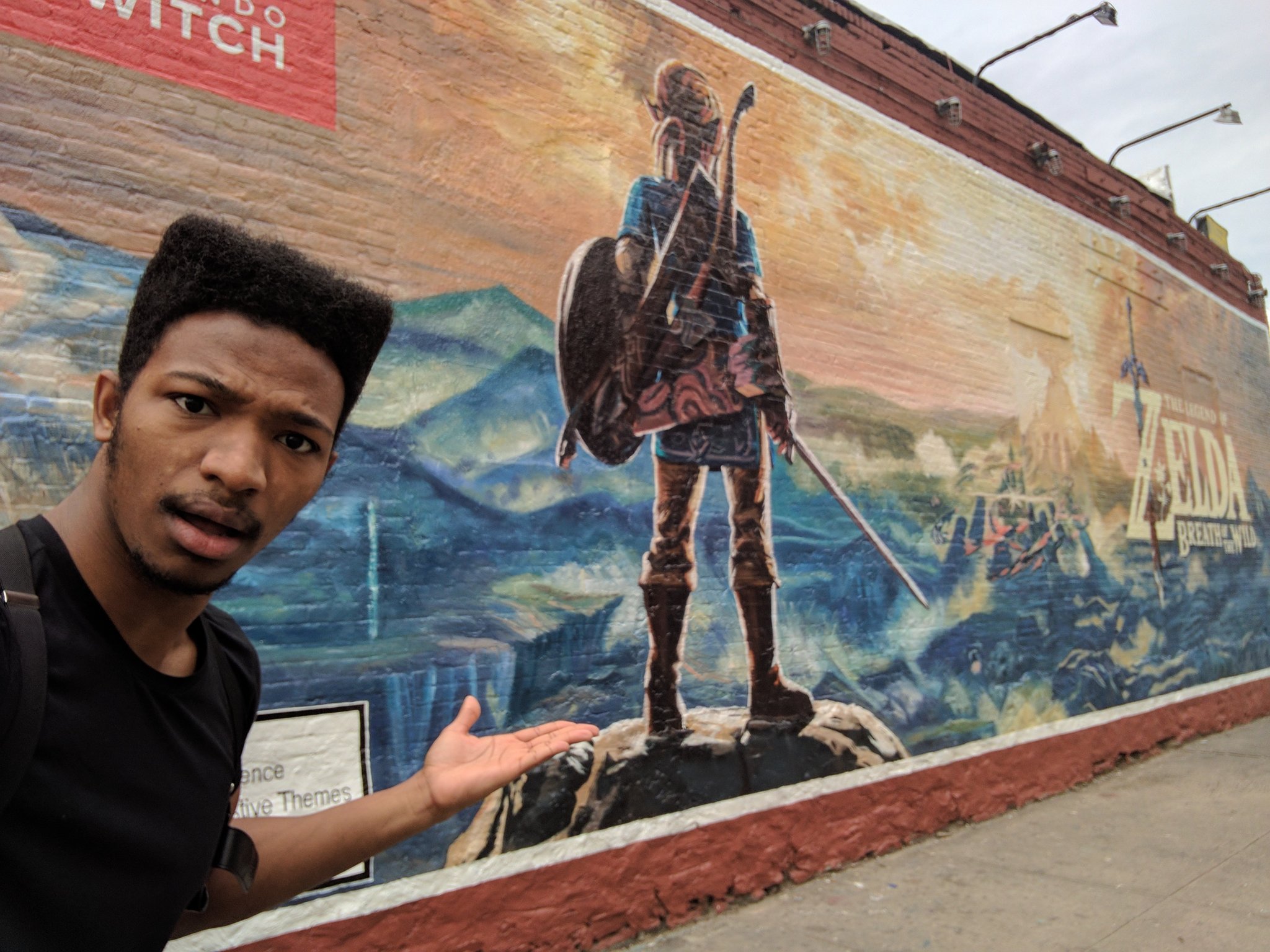 Super cool offical Zelda: Breath of the Wild mural in Brooklyn glows in ...