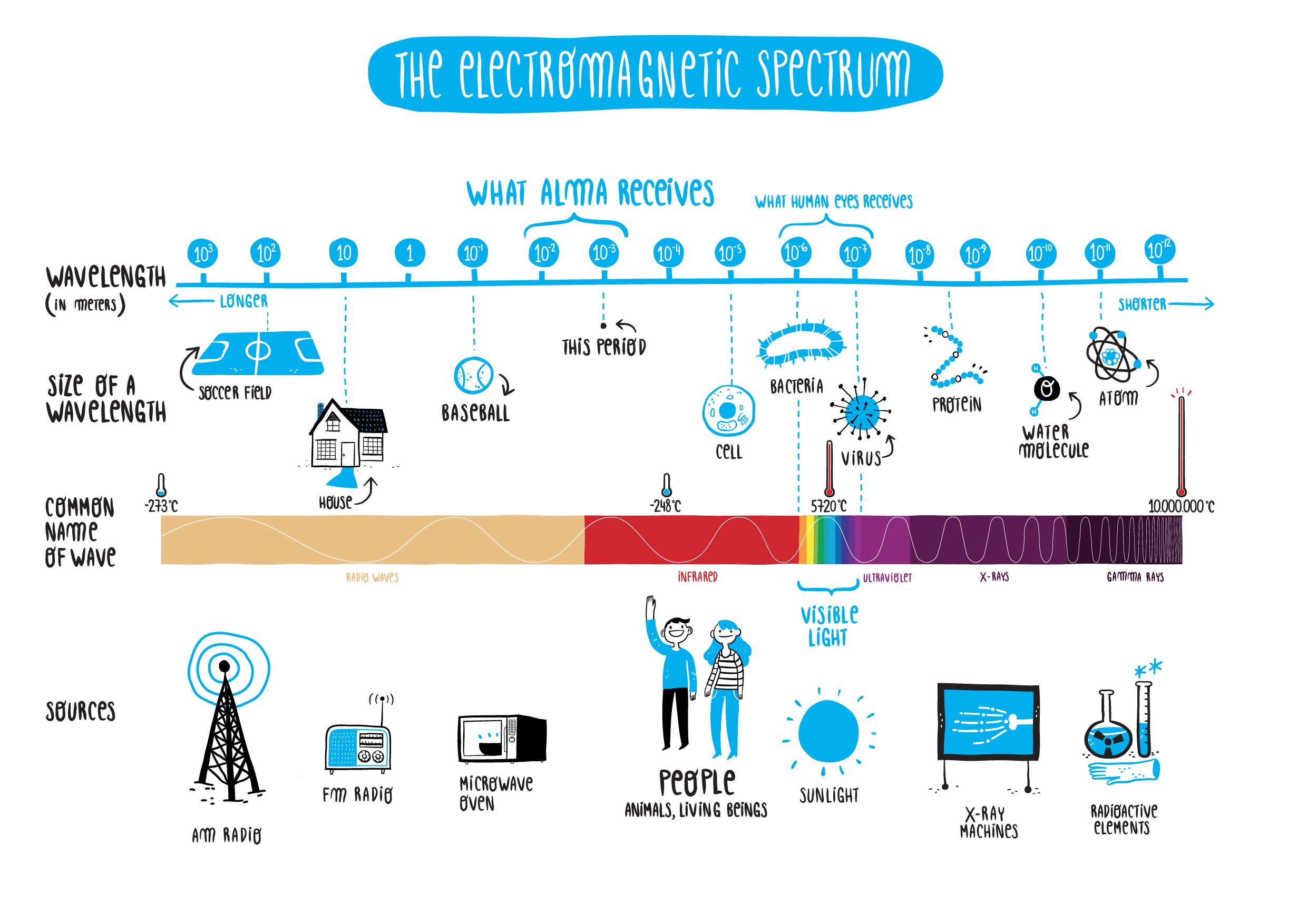 Electromagnetic Spectrum Wavelengths For Kids