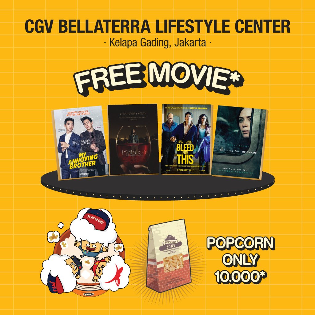 CGV Cinemas on Twitter: "Belum nonton My Annoying Brother/Invitation/Bleed For This/Girl on the ...