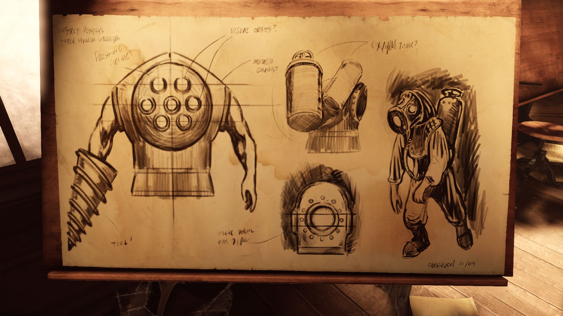 Songbird Bioshock Drawing