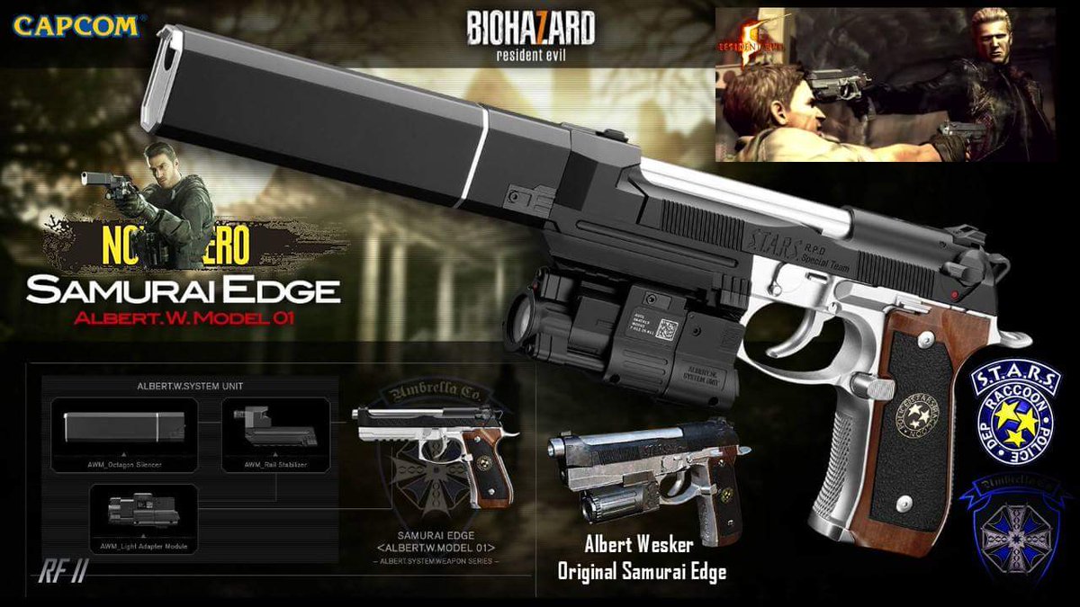 Finally got what I needed to make my 92F a Samuari Edge! : r/residentevil