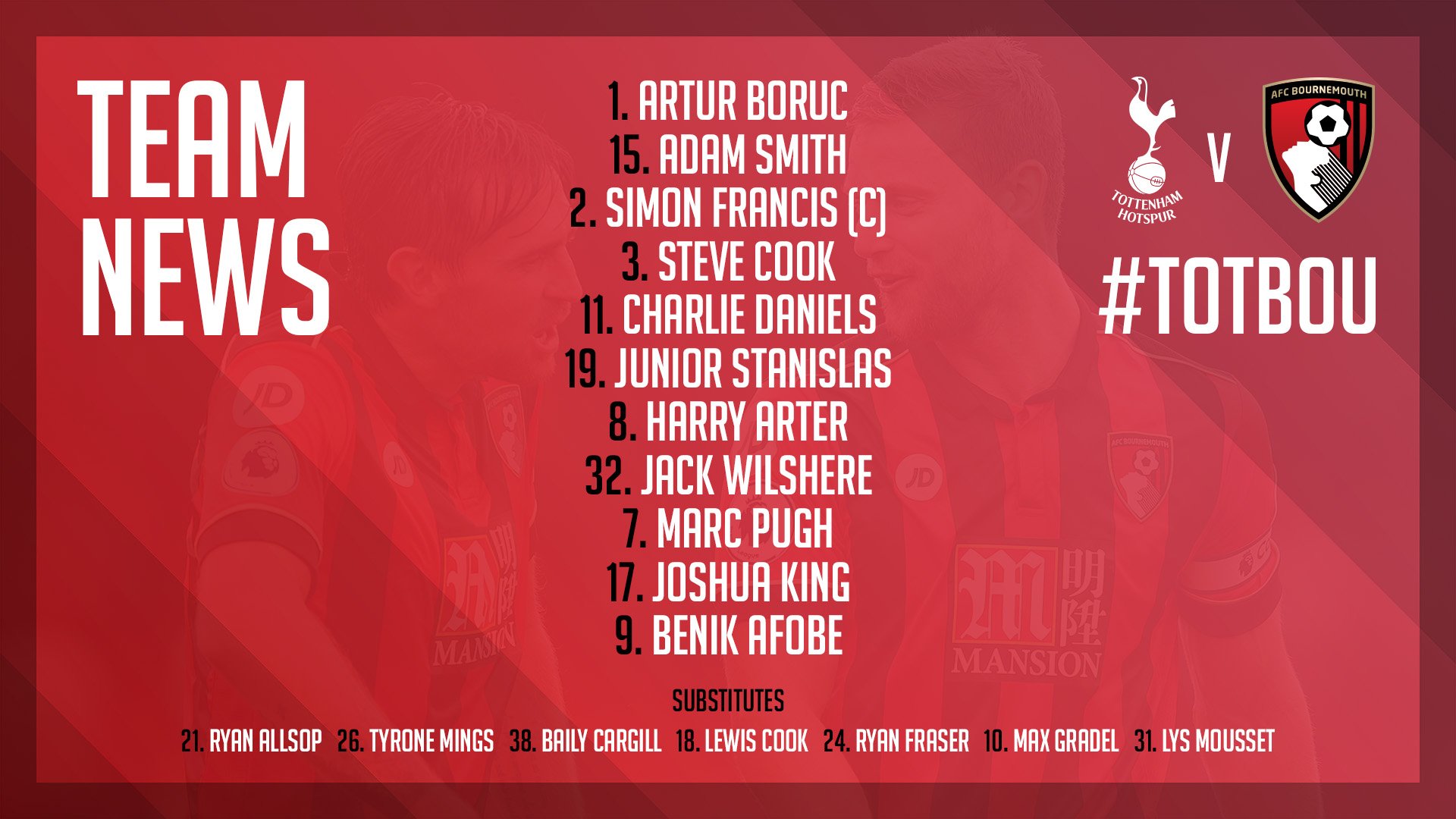 [EPL] 33R 토트넘 v 본머스, 선발라인업.jpg : 클리앙