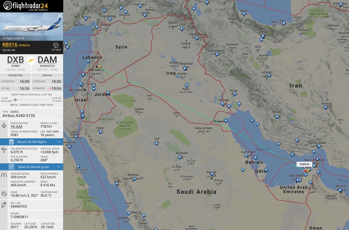 Syrian Air, the flag carrier of Syria, has acquired an Airbus A340-300 ...