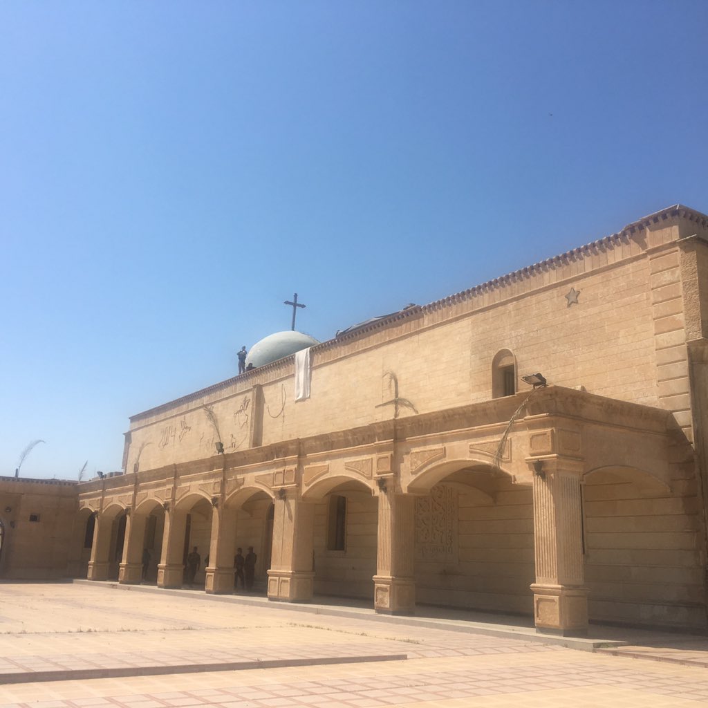 8. Inside 1 of the oldest & largest churches in northern Iraq, security ...