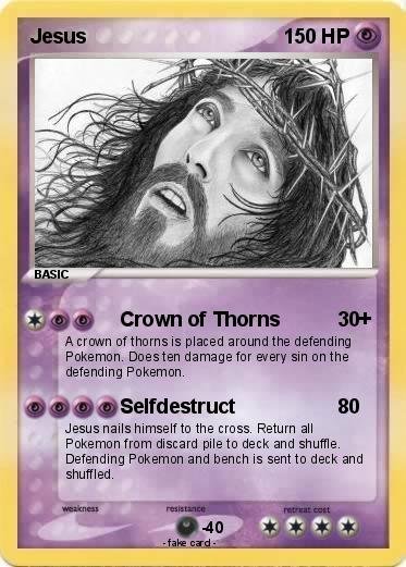 Jesus Pokemon Card