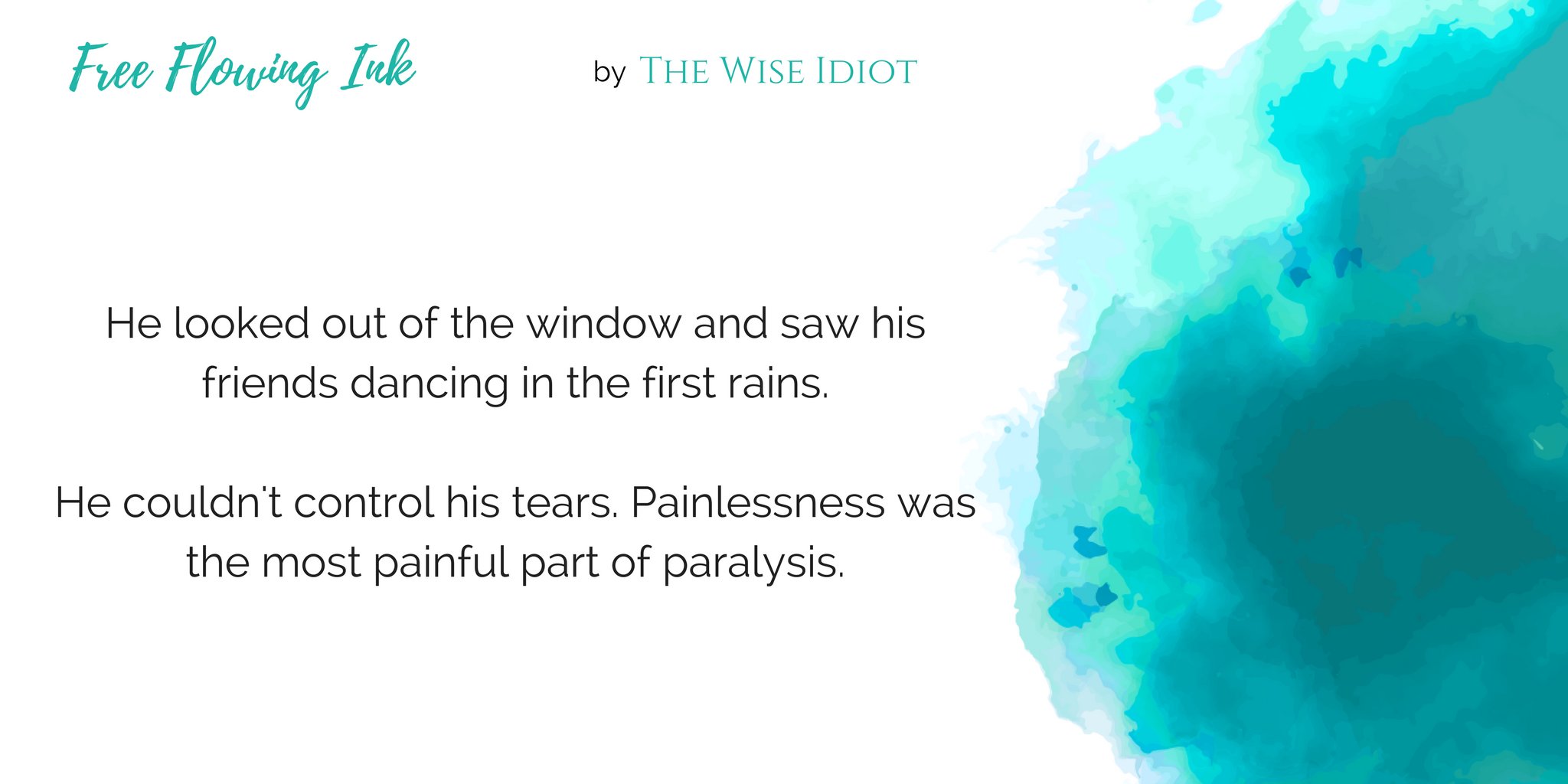 The Wise Idiot on Twitter: "Life is full of ironies. #Pain #Loss #Leg #Rains #Dancing #Paralysis ...