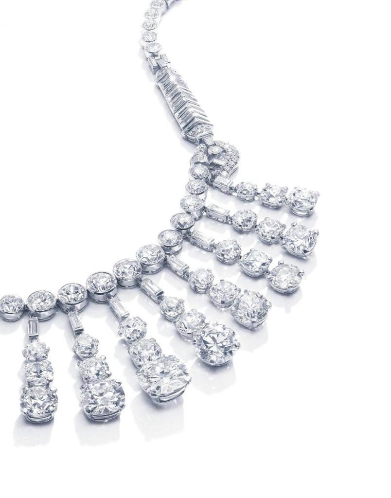 A diamond fringe necklace once owned by Doris Duke is expected to fetch ...