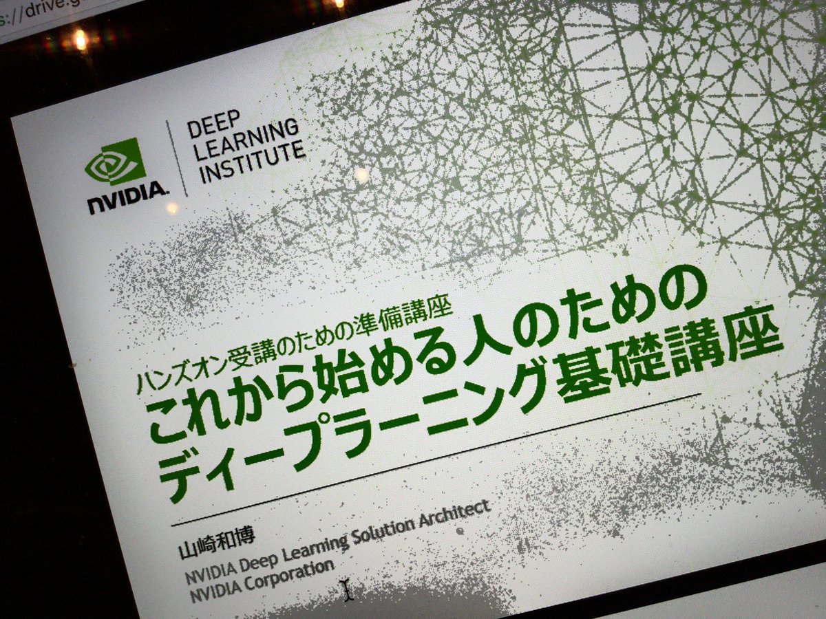 NVIDIA Deep Learning Institute Day 2017 - posfie