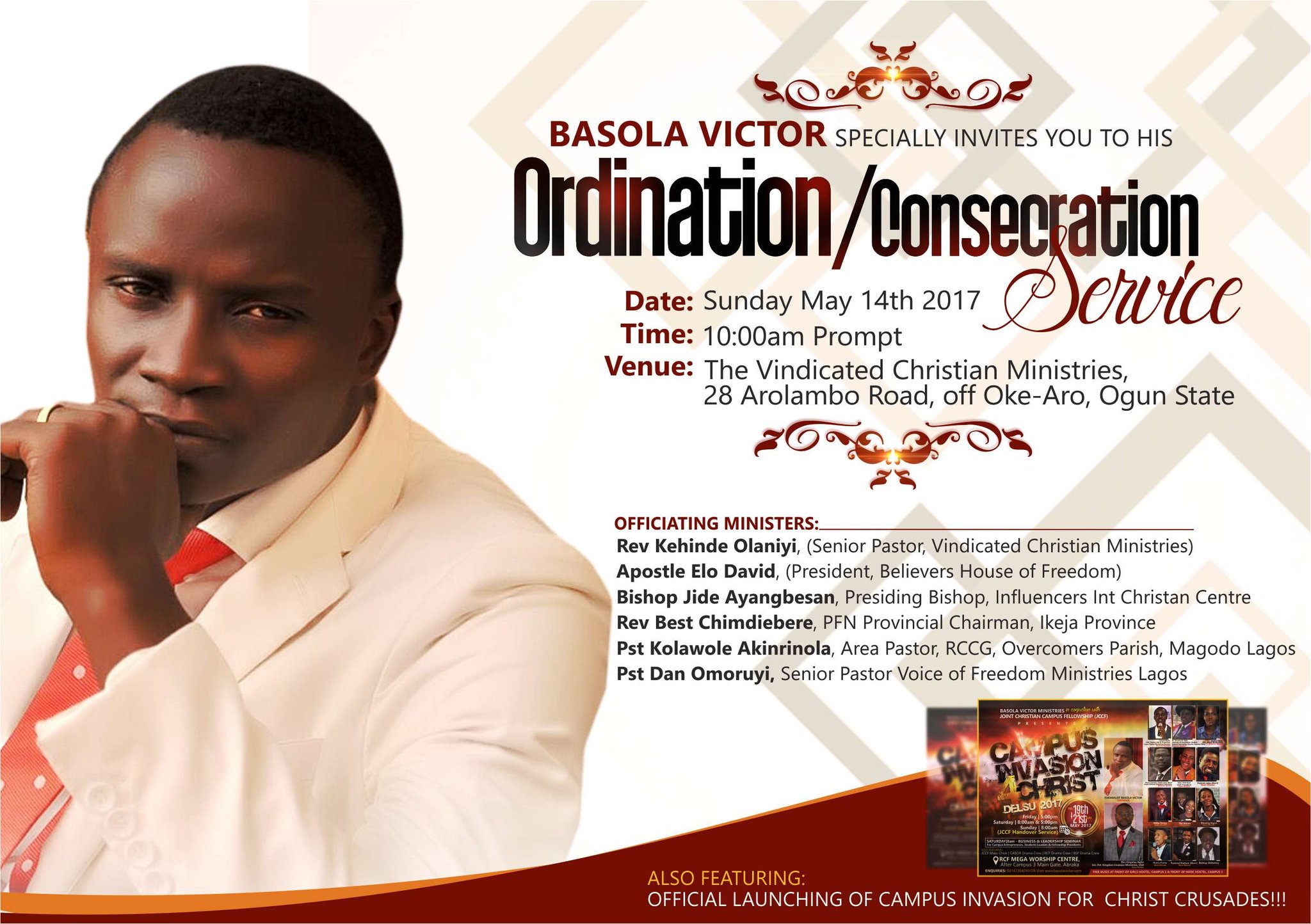 Ordination Invitation Letter